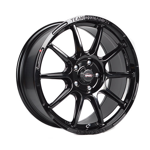 SET OF 4 - 7 x 15 Team Dynamics LT 4 Stud Wheels - Gloss Black / Gun ...