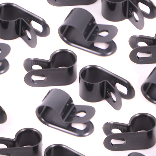 Plastic P-Clips 4.8mm (3/16) - Pack of 20 | Kit Spares